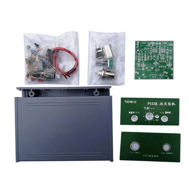 CW SHORTWAVE TRANSCEIVER Kit 7023KHZ with Enclosure Complete DIY ...