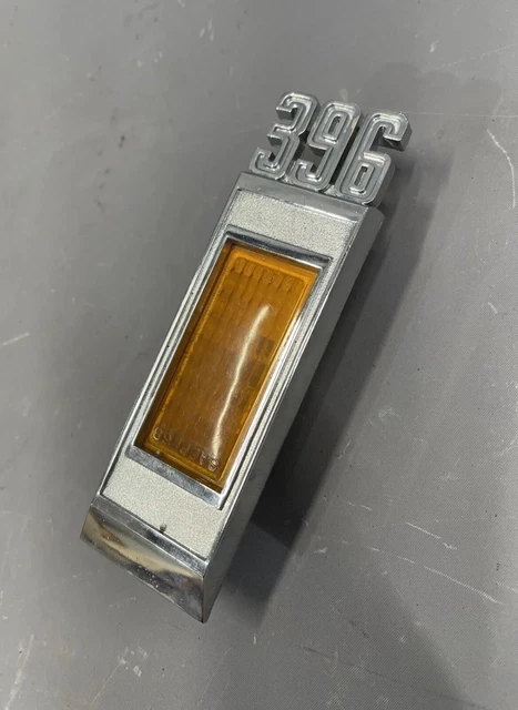 1969 1970 CHEVY Impala Caprice 396 Front Fender Light Emblems Marker ...