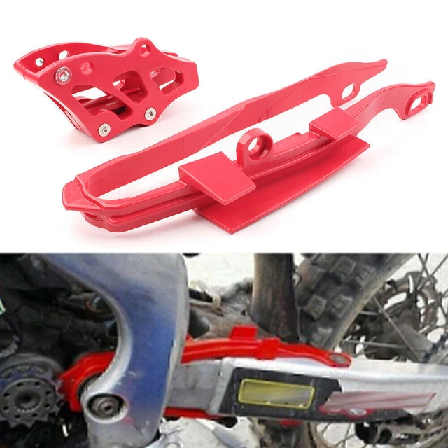 SWINGARM CHAIN SLIDER+CHAIN Guard Guide Fit HONDA CR125R CRF450R ...