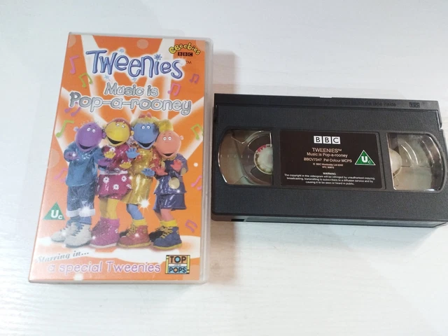 TWEENIES MUSIC IS Pop To Rooney BBC 2002 - VHS Cassette Tape English Am ...