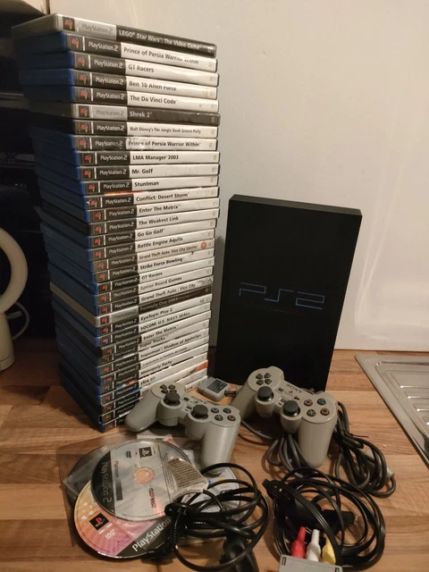 SONY PS2 GAMES Console Bundle 2 Controllers 30+ Games Playstation 2 £67 ...