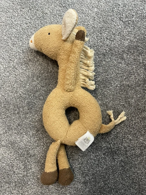 JELLYCAT RATTLERING GIRAFFE Grabber Rattle Comforter Plush Retired 2018 ...