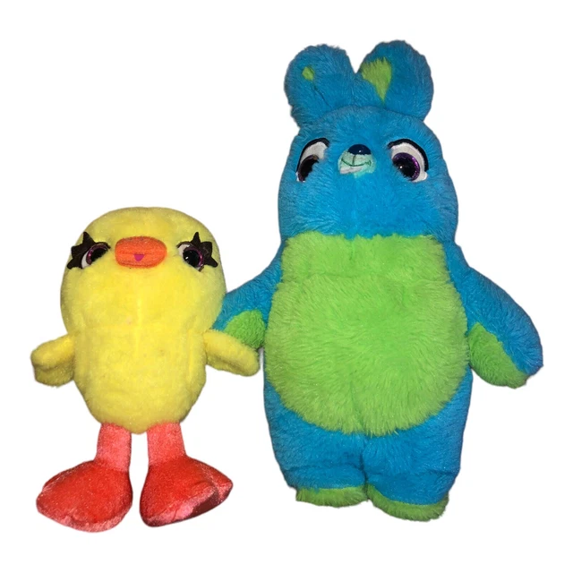DISNEY PIXAR TOY Story 4 Characters Blue Bunny & Ducky Plush 12” 7” £15 ...