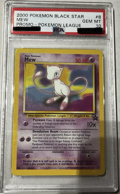 2000 POKÉMON BLACK Star Promo #8 Mew PSA 10 EUR 105,00 - PicClick DE