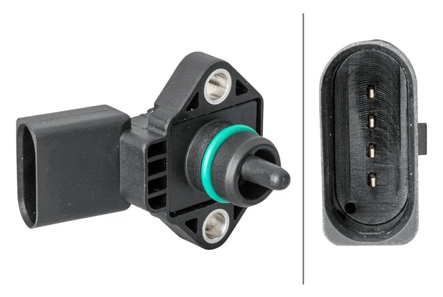 HELLA SENSOR, BOOST pressure - 4-pin connector - Bolted 6PP358152-011 £ ...