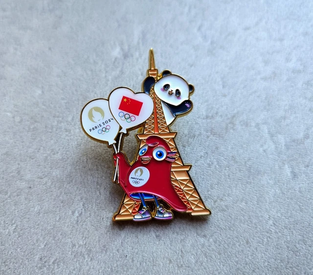Pins Jo Paris 2024 Jeux Olympiques Team China Mascotte Et Panda