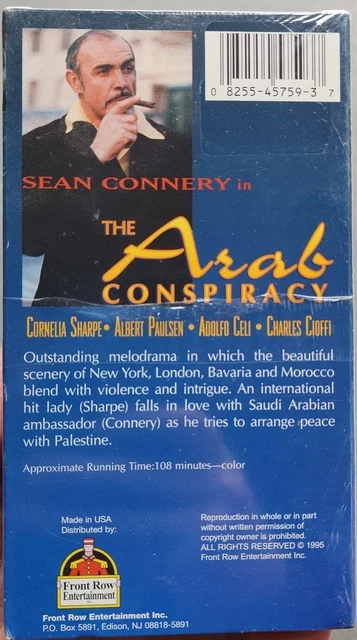 ARAB CONSPIRACY [VHS] Sean Connery, Cornelia Sharpe, Albert Paulsen ...