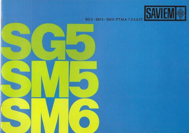 PROSPECTUS BROCHURE PROSPEKT camion SAVIEM SG 5 / SM5 / SM6 EUR 4,98 - PicClick FR