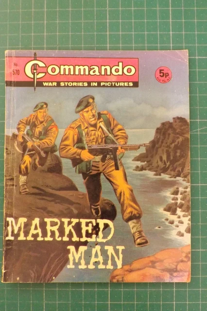 COMMANDO COMIC WAR STORIES IN PICTURES No.570 MARKED MAN (GN47) EUR 23 ...