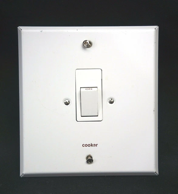 CRABTREE CAPITAL 50A Oversize Large Metal DP Cooker Control Unit (6327 ...