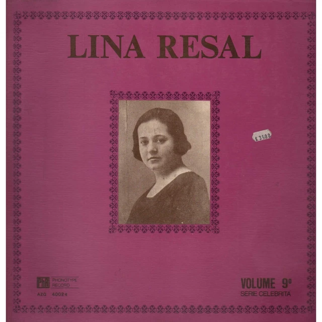 LINA RESAL LP Vinyle Vol. 9 / Phonotype Record – AZQ40024 Neuf EUR 57 ...