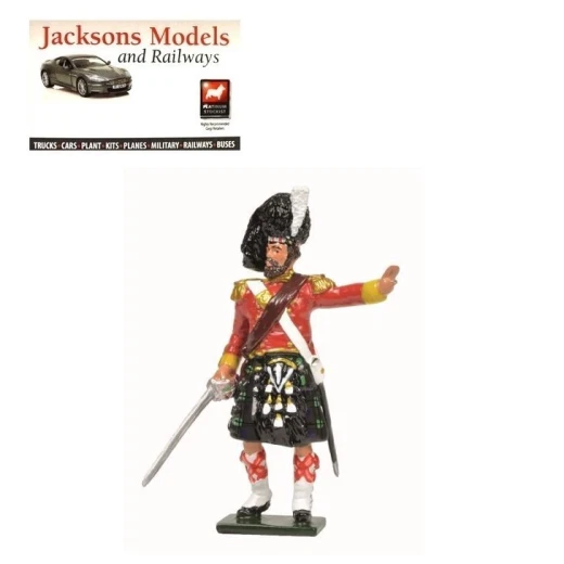 BRITAINS 50016C BRITISH 93rd Highlander Officer Redcoats Collectors ...
