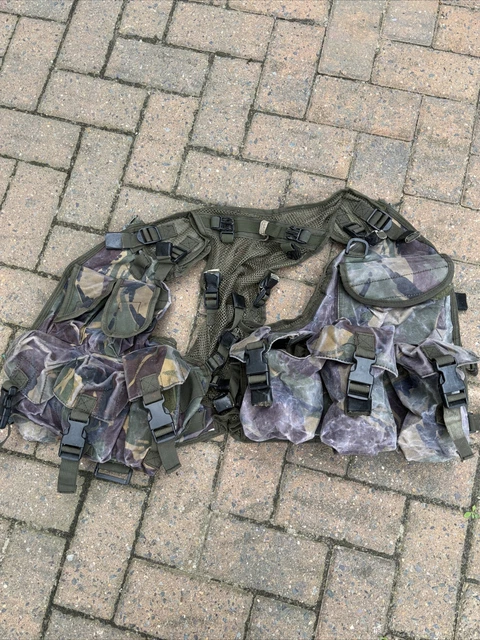 BRITISH ARMY WOODLAND DPM Camo OPS Assault Vest Issued Royal Marines ...