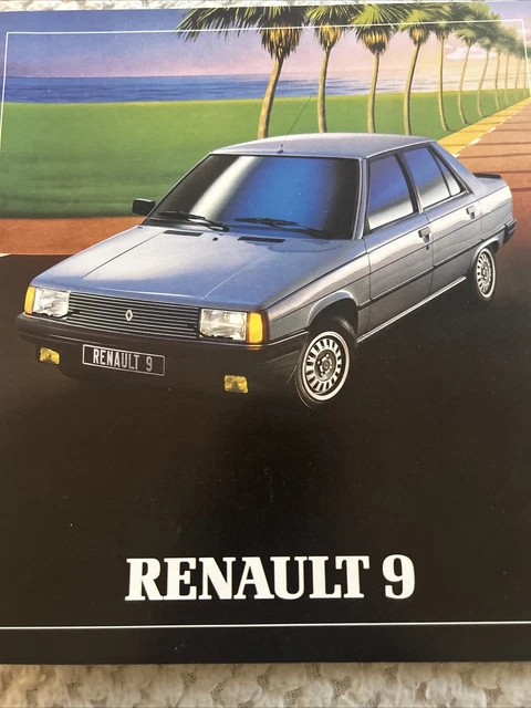 THE RENAULT 9 Car Sales Info Brochure Frameable 1982 £3.99 - PicClick UK