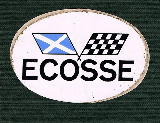 1960S/70S: VINTAGE/CLASSIC CAR RALLY STICKER: ECOSSE SCOTLAND ...