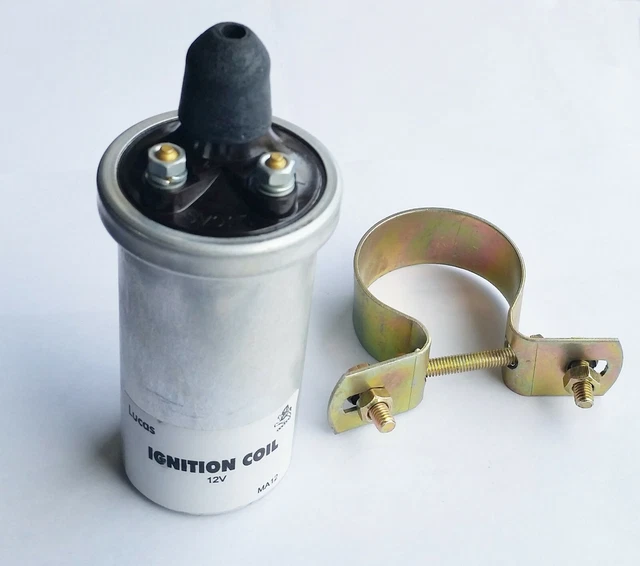 12 VOLT IGNITION Coil For Motorcycle Lucas Royal Enfield Brand New £29. ...