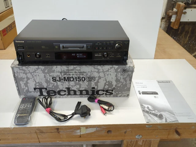 TECHNICS SJ-MD150 MINIDISC Player/Recorder. Original Handbook, Box And ...