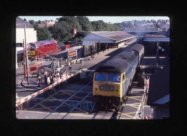 ORIGINAL 35MM SLIDE - Class 47/3 - 47317 departs Paignton on 26.7.81. £ ...