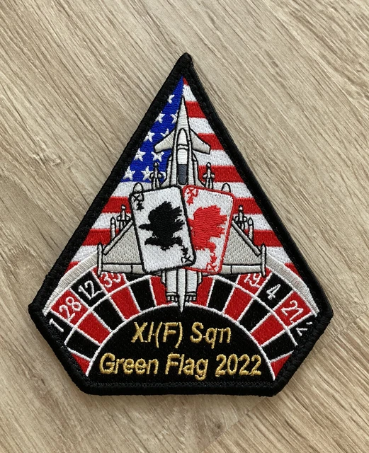 PATCH BRITISCHE LUFTWAFFE / RAF Coningsby Eurofighter XI Squadron Green ...