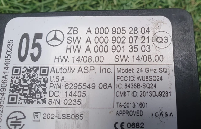 MERCEDES W205 C Class 2014-2018 FRONT BUMPER RADAR SENSOR A0009052804 £ ...