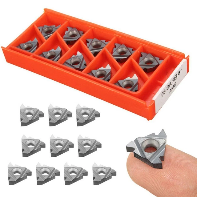 INSERTS FILET S EN carbure 16ER AG60 faciles remplacer pour support de tour EUR 12,52 - PicClick FR