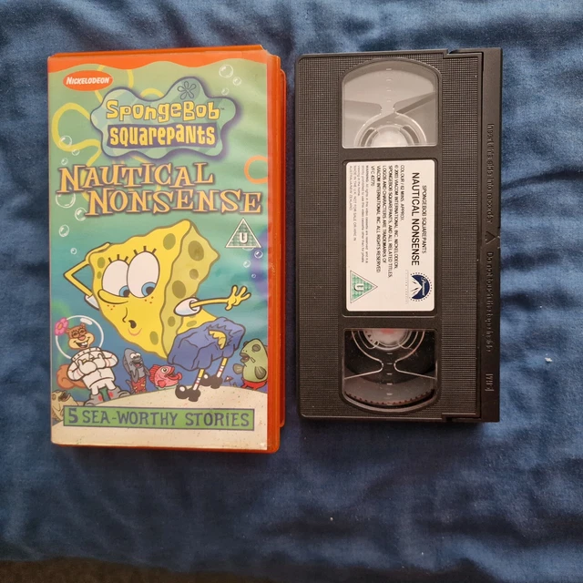 SPONGEBOB SQUAREPANTS NAUTICAL Nonsense VHS, Orange Case £64.99 ...