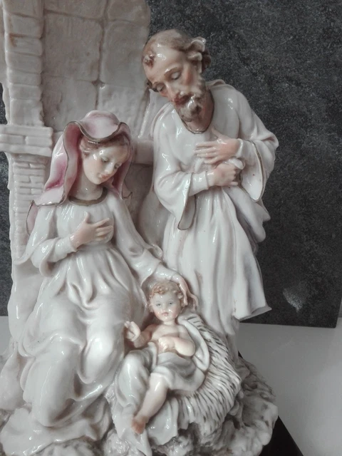 ARMANI KRIPPE WEIHNACHTSKRIPPE Maria Josef Jesuskind Porzellan Figur ...