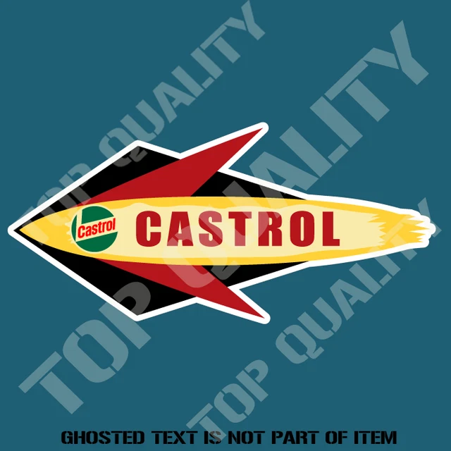 VINTAGE CASTROL DECAL Sticker Suit Motor Oil Moto Motorcycle Decals ...