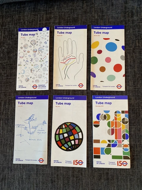 LONDON UNDERGROUND TUBE maps collection £6.00 - PicClick UK