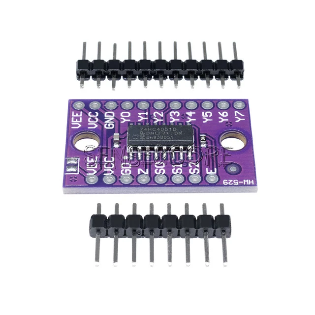 74HC4051 8-CHANNEL MUX Analog Multiplexer Demultiplexer Module for ...