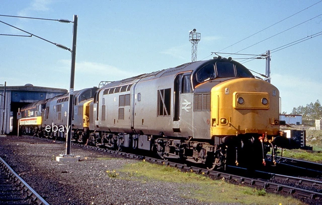 ORIGINAL 35MM SLIDE BR Diesel Class 37 no.37240 at Millerhill +rights ...