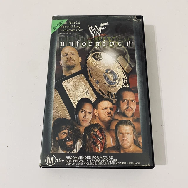 WWF UNFORGIVEN (VHS, 1999) WWF WWE Wrestling VHS Video Tape Ex Rental ...