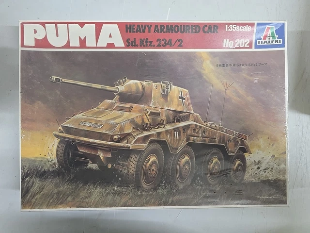 PUMA - HEAVY ARMOURED CAR - SD.Kfz.234/2. Kit No 202 1/35 Sealed Model ...