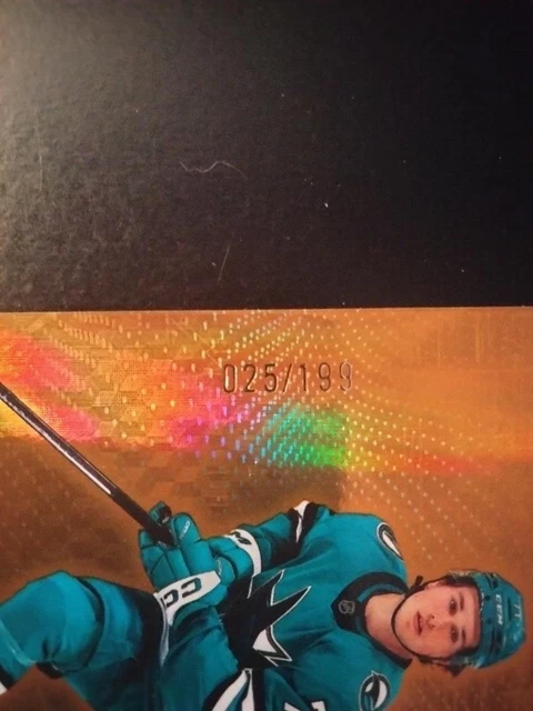 2024-25 CREDENTIALS MACKLIN Celebrini Orange Debut Ticket Access RC #'d ...