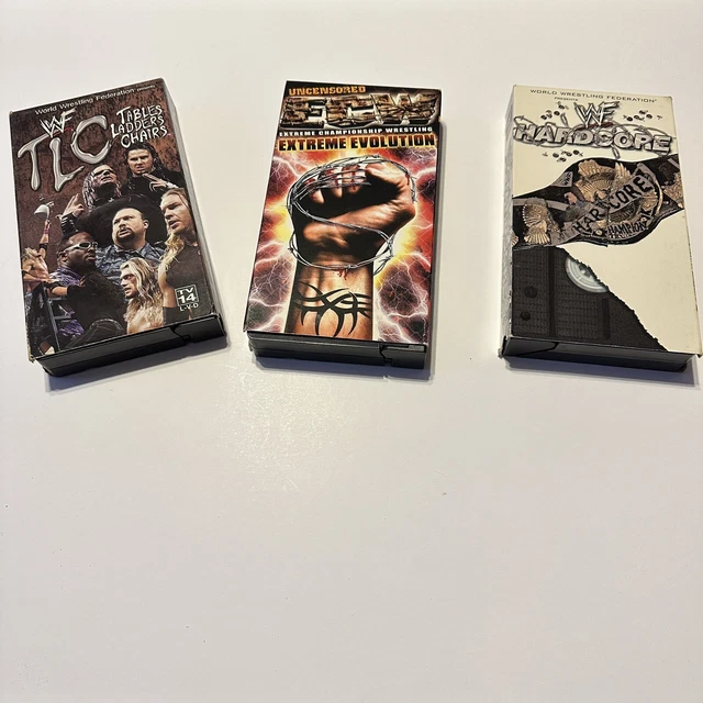 WWF WWE ECW Hardcore TLC Extreme Wrestling Mick Foley Mankind Tables ...