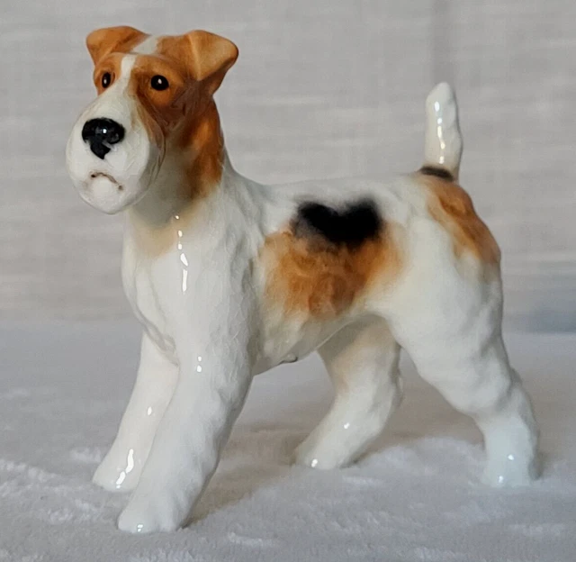 BESWICK WIRE HAIRED Fox Terrier Rare Champion Talavera Romulus Gloss ...