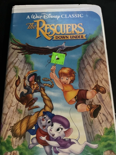 A WALT DISNEY Classic The Rescuers Down Under (VHS, 1991) Black Diamond ...