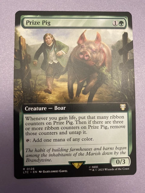 MTG LORD OF the Rings Tales of Middle-Earth Prize Pig Extended Art ...