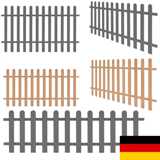 WPC GARTENZAUN LATTENZAUN Holzzaun Gartenzaun Friesenzaun Sichtschutz ...