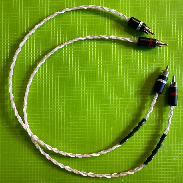 KIMBER KABLE TONIK interconnect w/Ultraplate RCA's .5 meter length pair ...