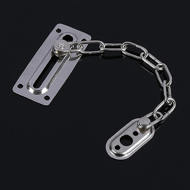 IRON DOOR SAFETY Guard Chain Security Bolt Locks Cabinet Latch DIY Home ...