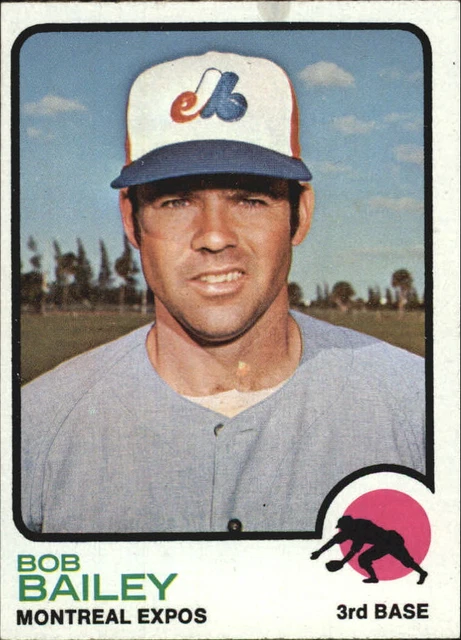 CARTE DE BASEBALL 1973 Topps Montréal Expos #505 Bob Bailey - EX-MT EUR ...