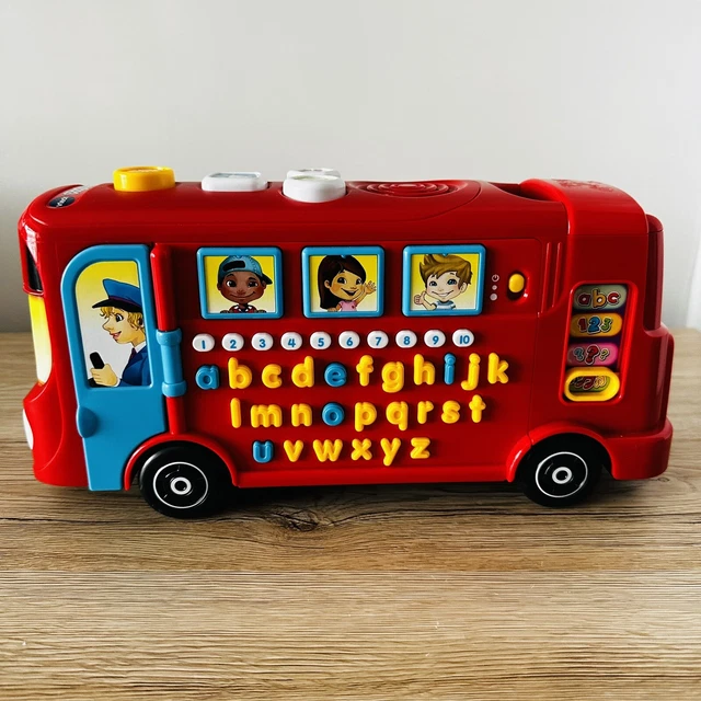 CHILDRENS VTECH PLAYTIME Bus Red Musical Electronic Interactive Toy ...