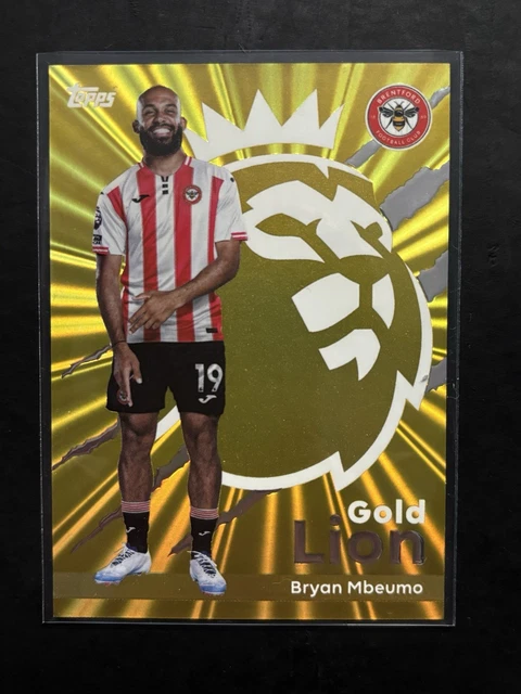 TOPPS 2026 BRYAN Mbeumo Gold Lion Card #Gl4 Premier League £8.00 ...