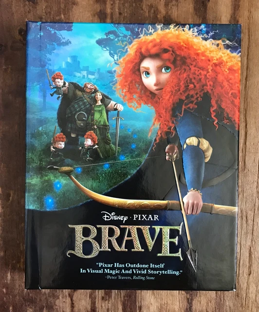 BRAVE DISNEY PIXAR Blu-ray + DVD 2012 3 Disc Set Collectors Edition w ...