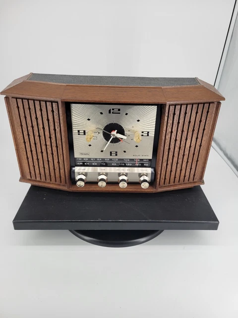 VINTAGE SEARS SILVERTONE Transistor Radio Clock Model 2095. Working As ...