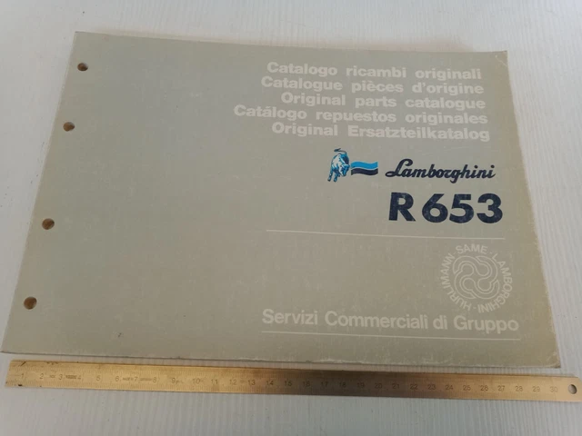 CATALOGO PARTI DI ricambio originale trattore Lamborghini 1987 R 653 ...