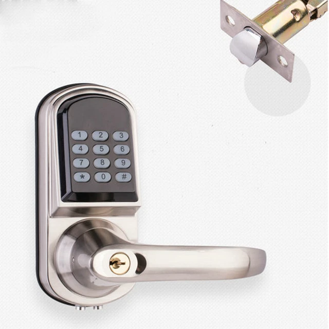 ELECTRONIC CODE DIGITAL Keyless Keypad Security Entry Door Lock Knob ...