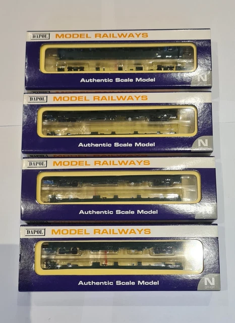 DAPOL N GAUGE Freightliner Spine Wagons NB-062A X1, NB-062B X3 £156.70 ...