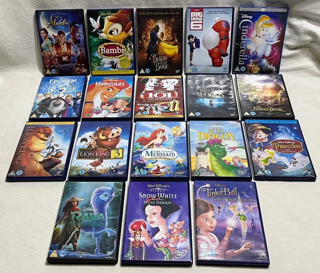 18 X DISNEY ANIMATION & LIVE ACTION FILMS : DVD Collection, Bundle Job ...